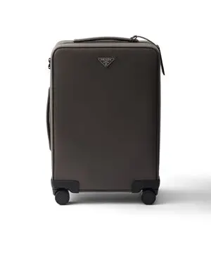 Prada Saffiano Leather Trolley - Grey