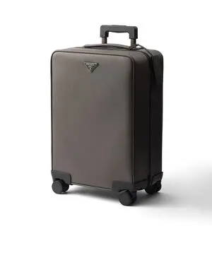 Prada Saffiano Leather Trolley - Grey