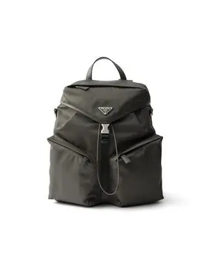 Prada Re-nylon And Leather Backpack - Green