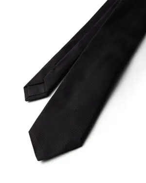 Prada Silk Neck Tie - Black
