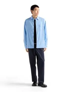 Prada Cotton Padded Hirt - Light Blue