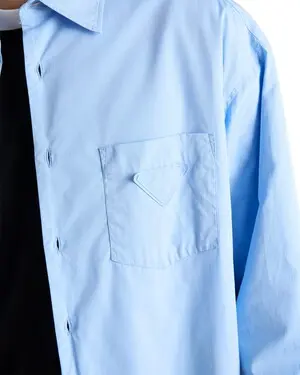 Prada Cotton Padded Hirt - Light Blue