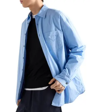 Prada Cotton Padded Hirt - Light Blue