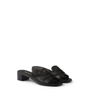 Prada Leather Heeled Sandals