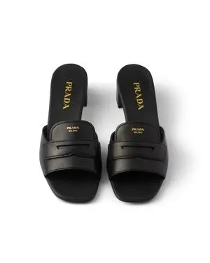Prada Leather Heeled Sandals