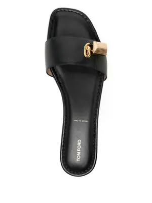 TOM FORD Padlock Slides - Black