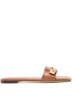 TOM FORD Padlock Slides - Brown
