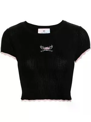Chiara Ferragni Frill T-shirts For Women