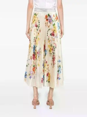 MARY KATRANTZOU Pleated Skirt - Neutrals