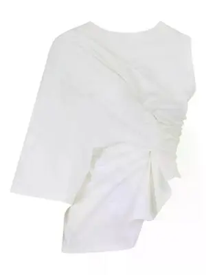 A.W.A.K.E. Mode Asymmetric Ruched Top