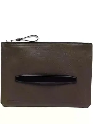 TOM FORD Leather Laptop Bag - Brown
