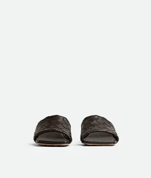 Bottega Veneta Intrecciato Leather Kitten-heel Mule Sandal - Fondant