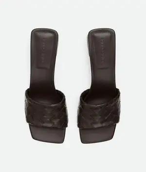Bottega Veneta Intrecciato Leather Kitten-heel Mule Sandal - Fondant