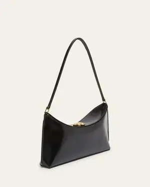 Jacquemus Le Calisso Patent Leather Shoulder Bag - Black