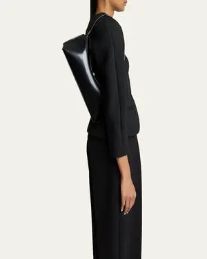 Jacquemus Le Calisso Patent Leather Shoulder Bag - Black
