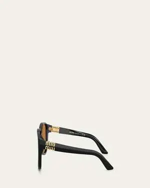 Miu Miu Acetate Aviator Sunglasses