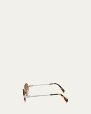 Miu Miu Rimless Oval Sunglasses