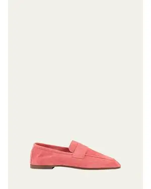 SOPHIQUE Essenziale Suede Loafers - Watermelon