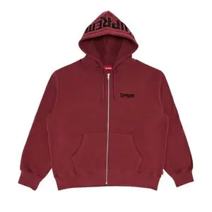 Supreme Mister Cartoon Zip Up Hooded Sweatshirt