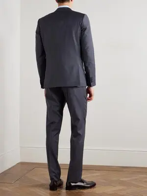 Paul Smith The Soho Striped Wool Suit - Blue