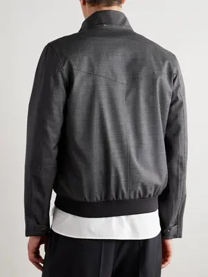 Paul Smith Checked Wool Bomber Jacket
