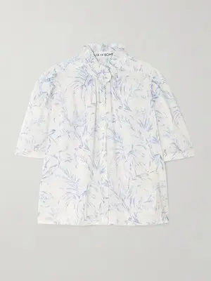 Alix Of Bohemia Winn Ruffled Printed Shirt