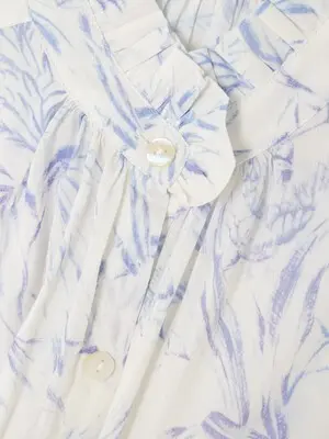 Alix Of Bohemia Winn Ruffled Printed Shirt