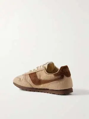 AUTRY Windspin Two-tone Calf Hair Sneakers - Camel
