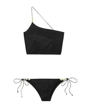Oseree Lumière Metallic Bikini - Black