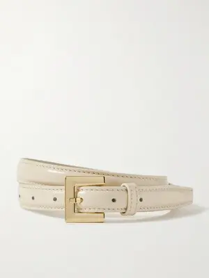 ANINE BING Anine Bing Nicola Leather Belt Ivory