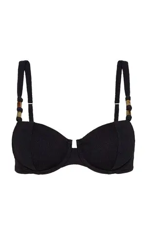 VIX PAULA HERMANNY Milos Nissi Bikini Top - Black