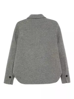 JIL SANDER Patch-pocket Button-front Jacket - Grey