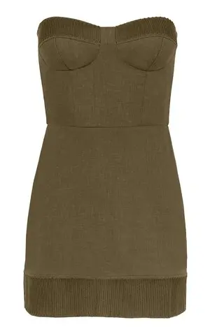VIX PAULA HERMANNY Mallorca Bustier Mini Dress
