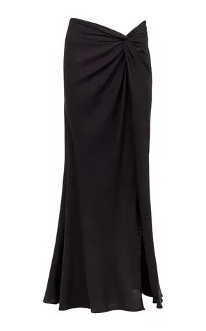 VIX PAULA HERMANNY Sirene Slip Maxi Skirt - Black