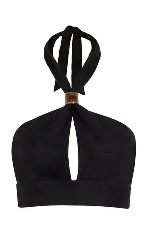 VIX PAULA HERMANNY Luna Keyhole Top - Black