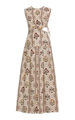Agua Bendita Otono Cutout Midi Dress - Multi