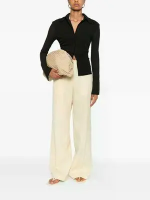 JIL SANDER High-waisted Wide-leg Wool Trousers