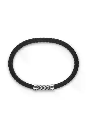 David Yurman Sterling Silver Chevron Diamond Bracelet