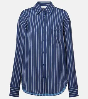 THE FRANKIE SHOP Lui Striped Shirt - Blue