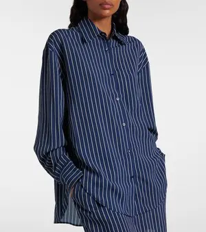 THE FRANKIE SHOP Lui Striped Shirt - Blue