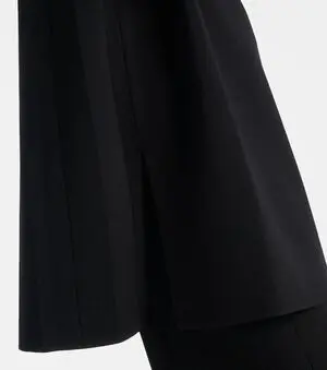 Max Mara Poltava Crêpe Top - Black