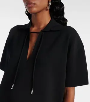 Max Mara Poltava Crêpe Top - Black