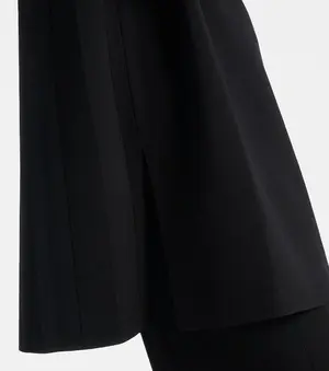 Max Mara Poltava Crêpe Top - Black