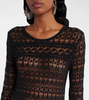 Isabel Marant Étoile Paloma Crochet Cotton-blend Maxi Dress - Black