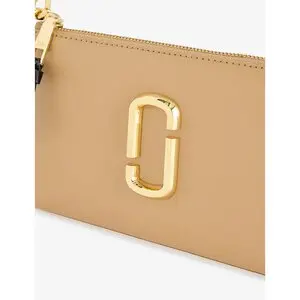 Marc Jacobs The Snapshot Convertible Leather Shoulder Bag - Camel Multi