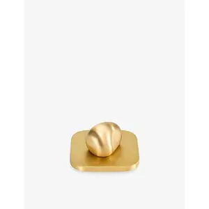 Assouline Library Pebble Brass Candle Lid - One-color