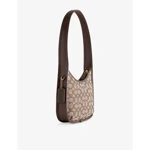 Coach Curve Zip Leather Shoulder Bag