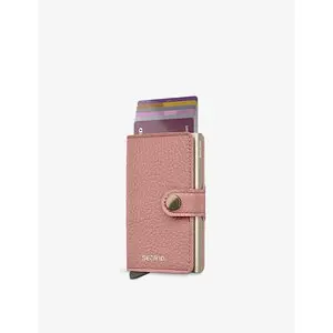 SECRID Miniwallet Pebbled-leather Wallet - Rose