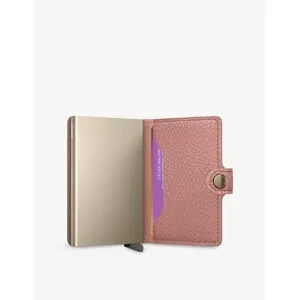 SECRID Miniwallet Pebbled-leather Wallet - Rose