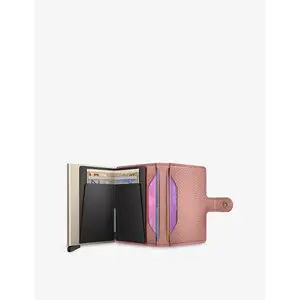 SECRID Miniwallet Pebbled-leather Wallet - Rose